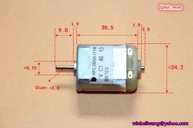 12V 13000RPM high speed 280 motor FC-280SA carbon brush micro DC motor ...