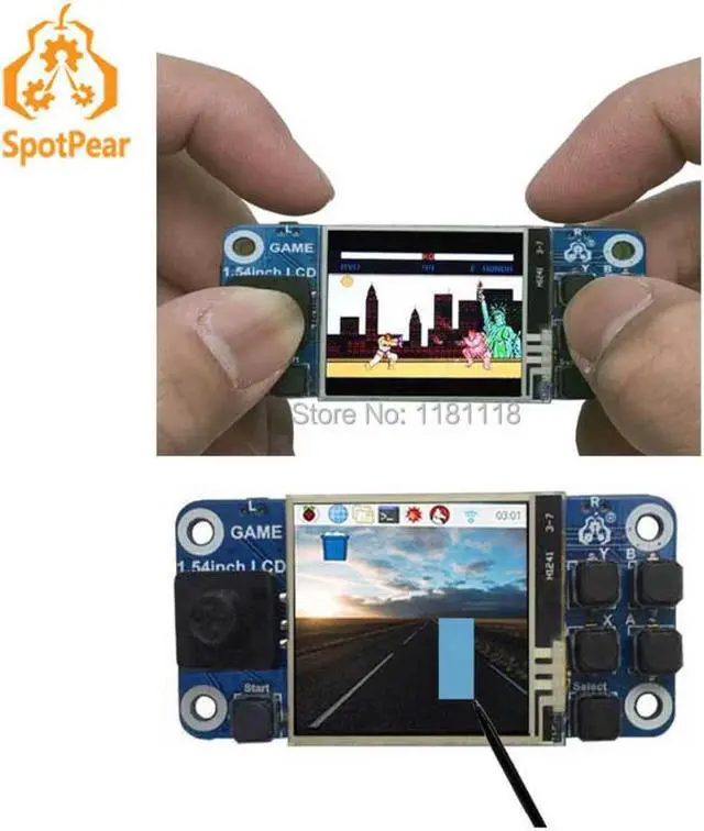 Raspberry Pi 1.54 inch LCD Display Touch Screen hat for Raspberry Pi ...