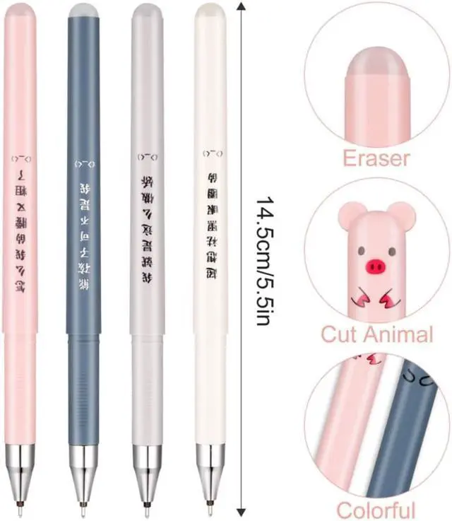 Erasable Rollerball Pens Friction Pens with Cartoon Design 0.35 mm ...