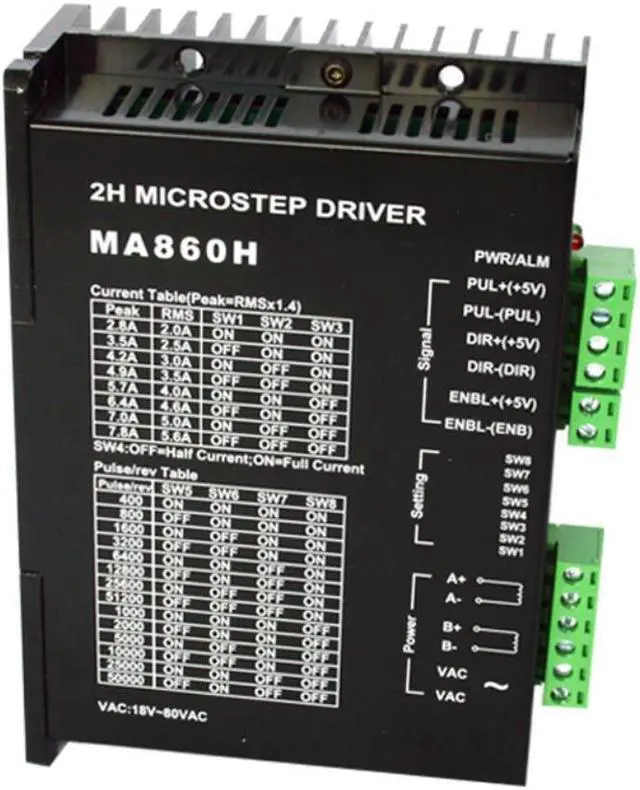 MA860H CNC Stepper Motor Driver 24-110VDC 256 Subdivision replace ...