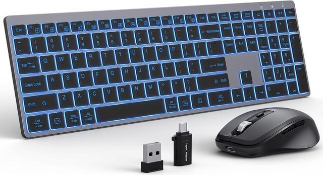 Wireless keyboard and mouse with backlight store