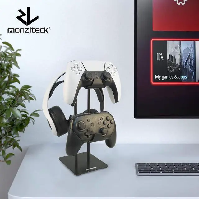 Monzlteck Desktop Controller Holder for PS4/PS5/Xbox ONE/Switch Pro ...