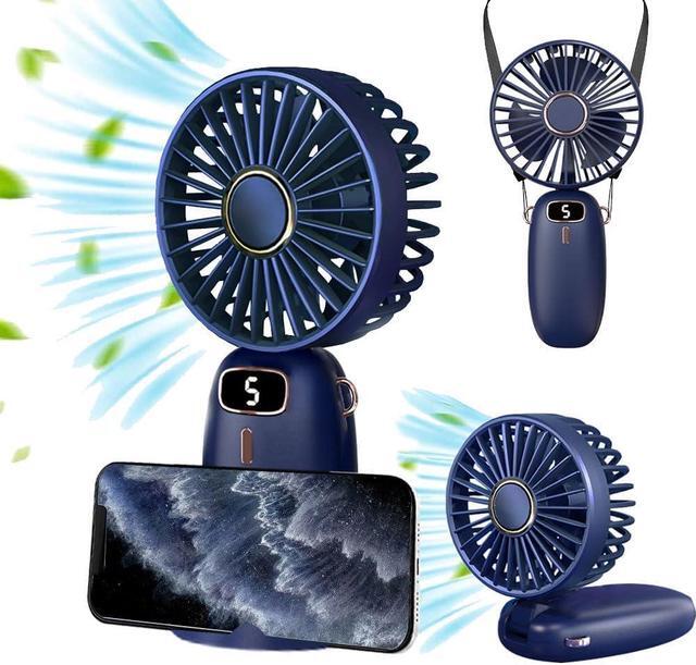 Mini Portable Fan small usb rechargeable Personal hand fan 5 Speeds small Makeup Pocket desk Fan Powerful Silent handheld fans for Stylish Women Men Girl Boys Office Outdoor Travel Newegg