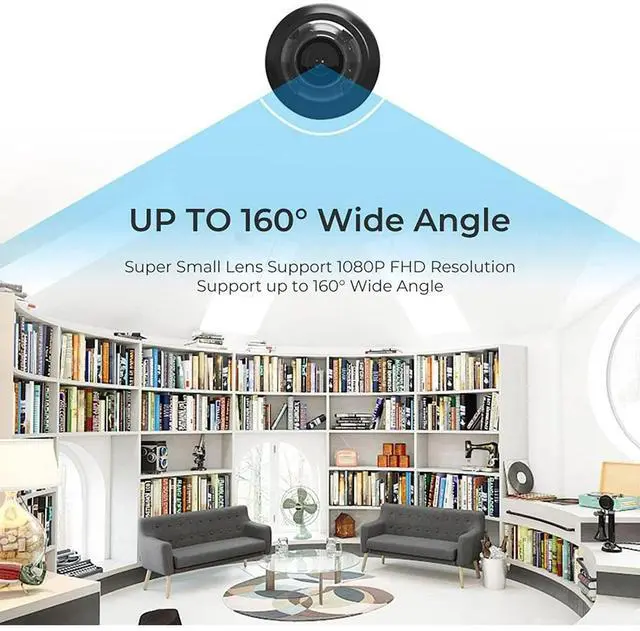 Mini Security Camera,Wireless 1080P HD Home Indoor Outdoor Camera ,Wifi ...