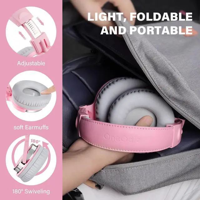 OneOdio Wired Over-Ear Headphones with Mic-50mm Driver Delivering HIFI ...