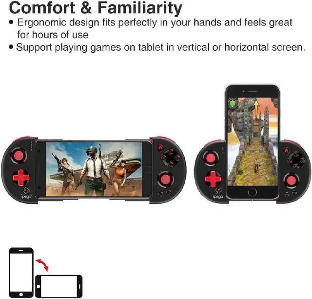 PG-9087 Wireless Bluetooth Gamepad PC Joypad Game Controller Joystick ...