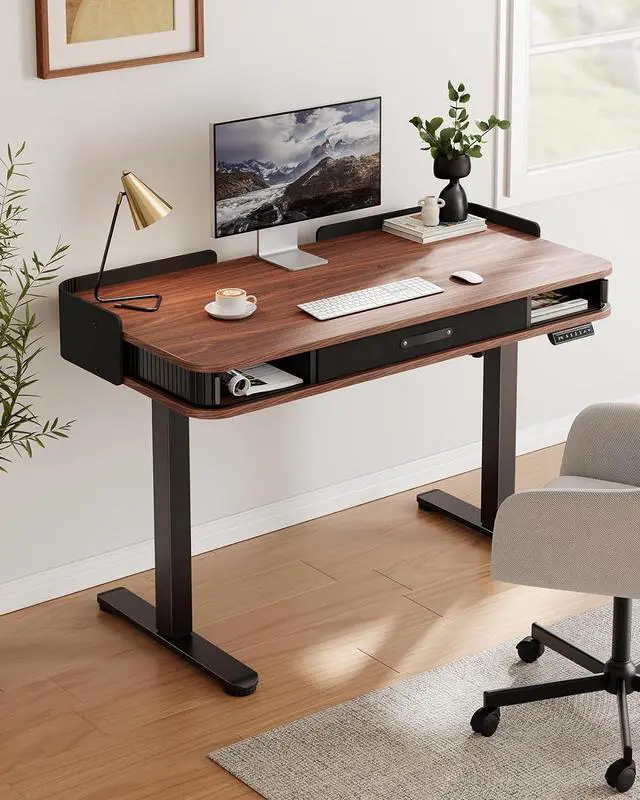 Marsail Electric Standing Desk Whole-Piece Desktop 48 x 24 Inches ...