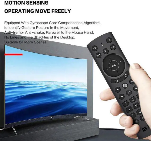 G20S Pro Smart Remote Control Home Air Mouse 2.4G IR Voice Gyroscope ...