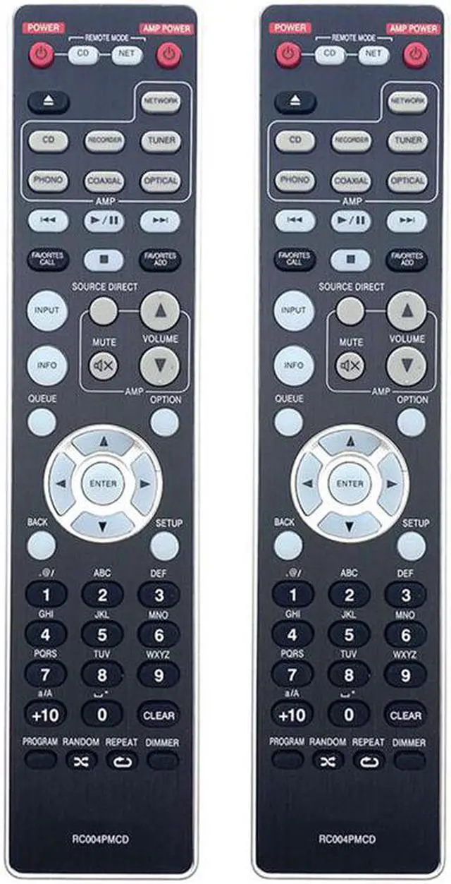 2Pcs RC004PMCD Remote Control,Remote Control Replacement for Marantz CD ...