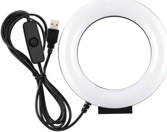 4.7" Photography Ring Light Selfie Live Streaming LED Ring Light USB ...