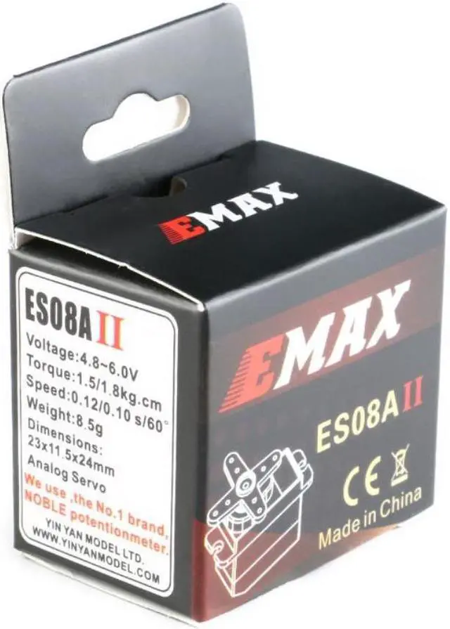 EMAX ES08A II Mini Analog Servo with 9g Plastic Gear Fixed Wing ...