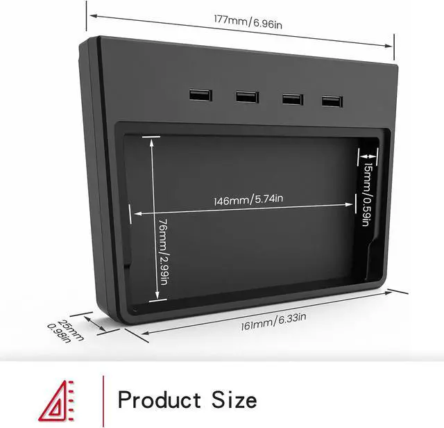 Tesla Model 3 USB Hub 6 in 1 Ports, Dashcam and Sentry Mode Viewer USB ...