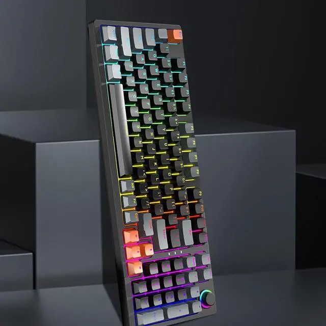 SAMA RGB Gaming Wired Keyboard YH-201 96Keys ABS for PC Windows Black ...