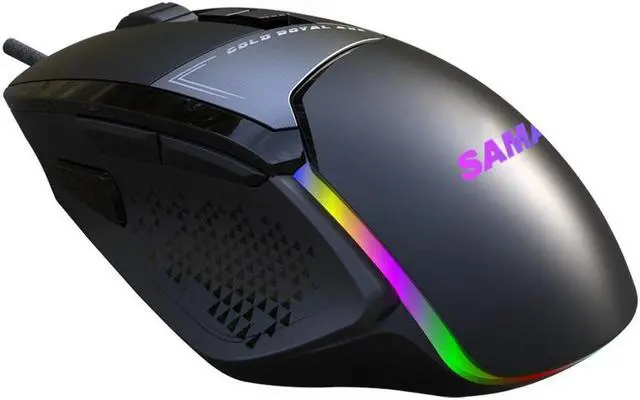 SAMA G200 USB ABS RGB Office Mouse 7-color Cool Light Effect Game-grade ...