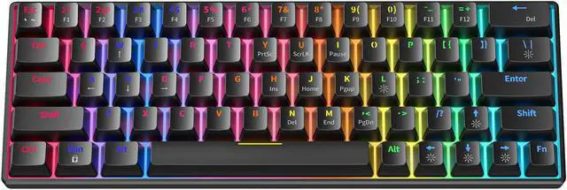 SAMA Wired Keyboard Z-6406 Mini Mechanical Blue or Red Axis Game ...