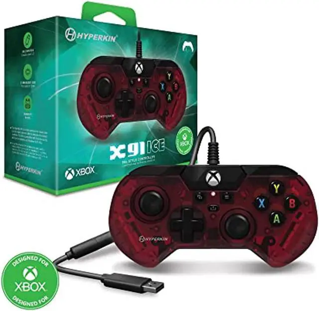 Hyperkin X91 Ice Wired Controller for Xbox Series X/Xbox Series S/Xbox ...
