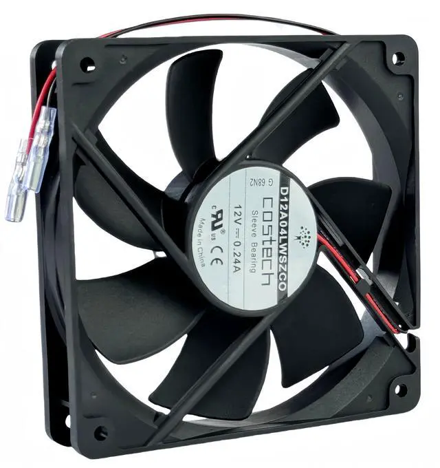 for COSTECH D12A04LWSZC0 Cooling Fan, 12V 0.24A 12025 120x120x25mm 2 ...