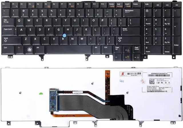 95%Genuine For Dell Precision M4600 M4700 M4800 US Laptop Keyboard ...