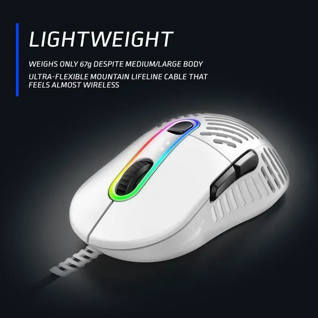 MOUNTAIN Makalu 67 RGB Gaming Mouse with Unique Patented Lightweight ...