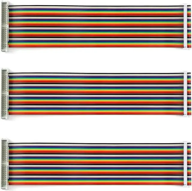 Male To Female GPIO Ribbon Cable 40Pin 8Inch Breadboard Jumper Wires ...