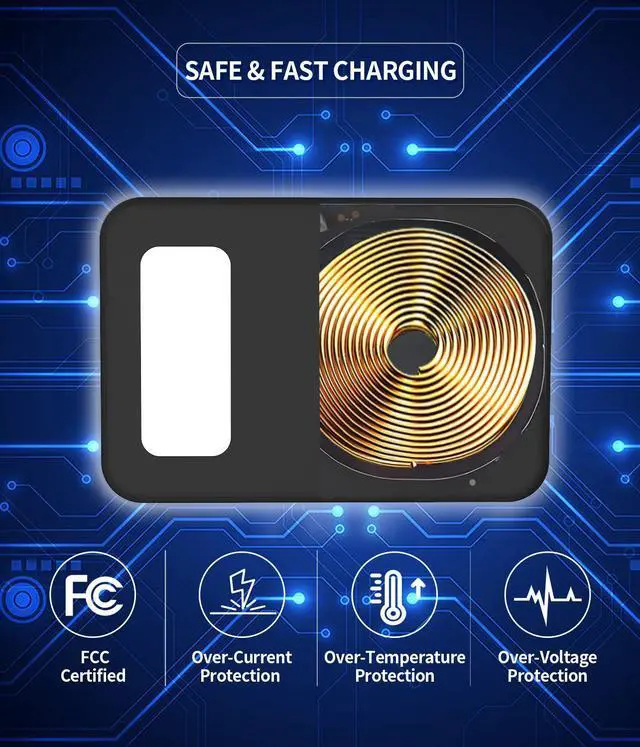 JiffyPoint Invisible Wireless Charger for iPhone15/14/13/12/Wireless ...