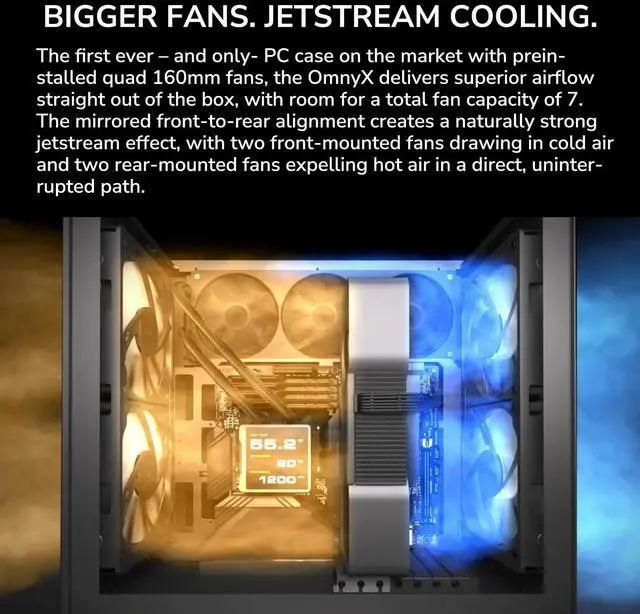 COUGAR OmnyX - Mid Tower, Panoramic PC Case, Maximum Airflow ...