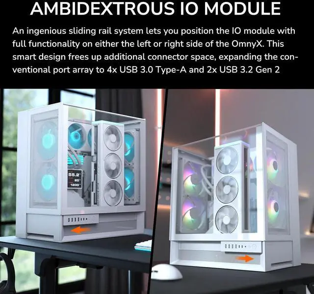 COUGAR OmnyX - Mid Tower, Panoramic PC Case, Maximum Airflow ...