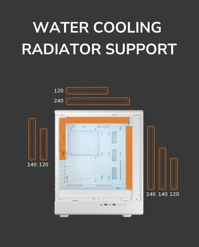 COUGAR Airface Pure Pro - Mid Tower ATX PC CASE, 320mm GPU Compatible ...