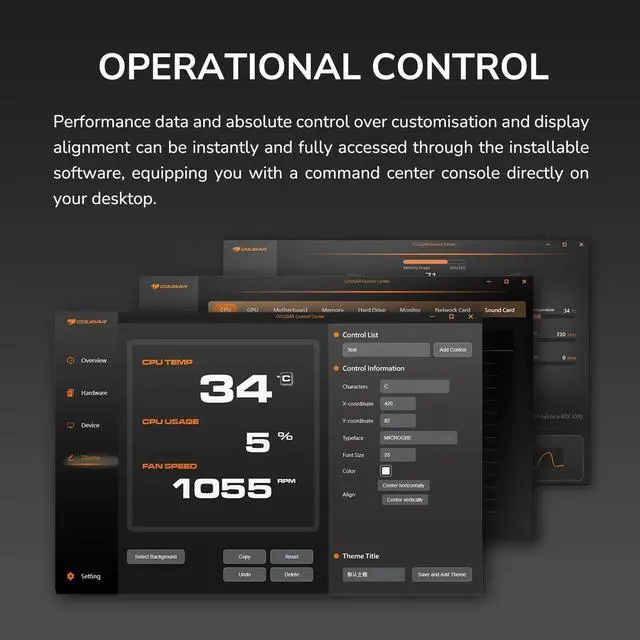 COUGAR CPU Liquid Cooler Poseidon Vistek Series, High-Definition, Real ...