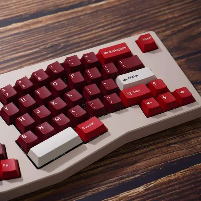 Doubleshot Keycaps 172 Keys Cherry Profile Red Keycap Set Fit for 61/64 ...