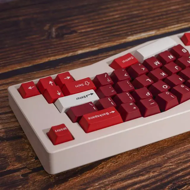 Doubleshot Keycaps 172 Keys Cherry Profile Red Keycap Set Fit for 61/64 ...