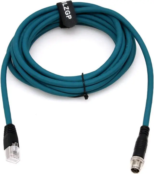 ZBLZGP M12 Gigabit High Flex Cat7e Industrial Ethernet Cable 8 Pin X ...