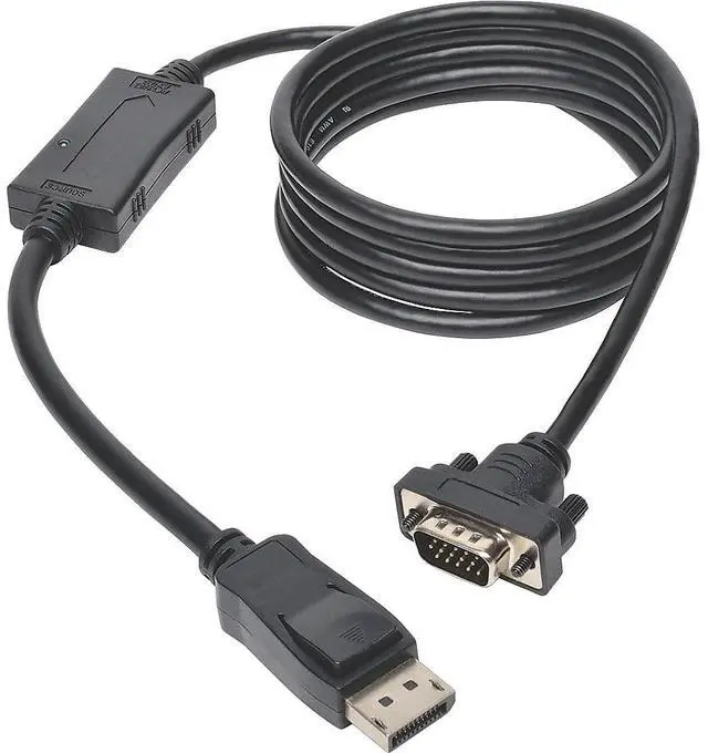 Tripp Lite DisplayPort to VGA Active Cable Adapter, DP 1.2 with Latches ...