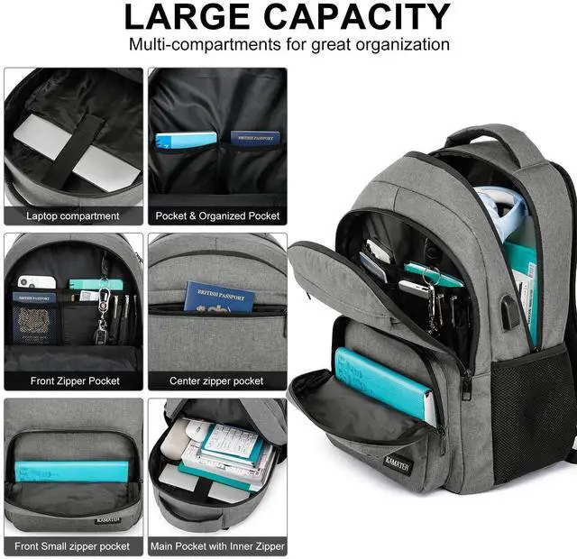 kamater Backpack for School, college BackPack for Teens,Students, with ...