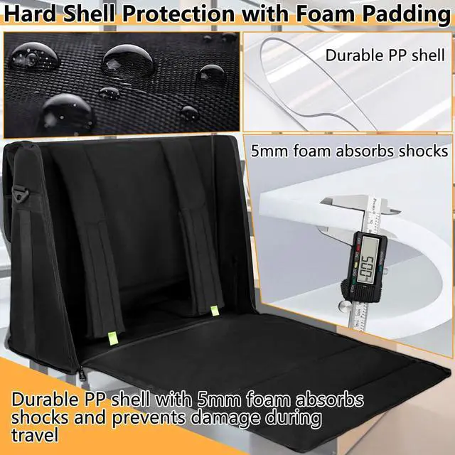 ORKELS Hard PE All-in-One Computer Monitor Carrying Case for 2124 Inch ...