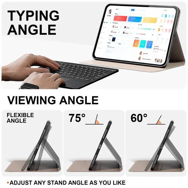 XFYKJIN Premium Microfiber Leather Case for iPad Pro 11 Inch (M4/M5 ...