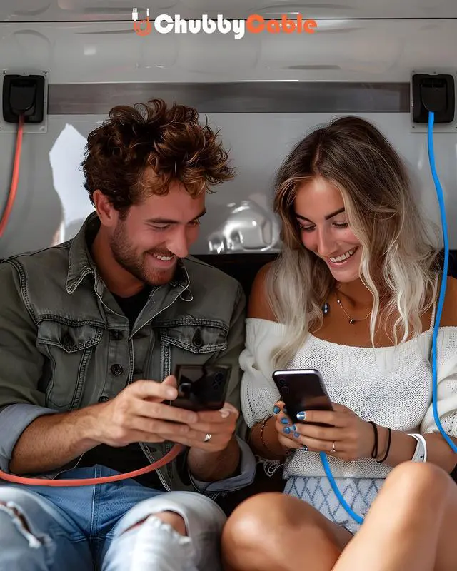 chubbycable Couple Chubby 2-Pack 240W USB C Cable Extra Thick Silicone ...