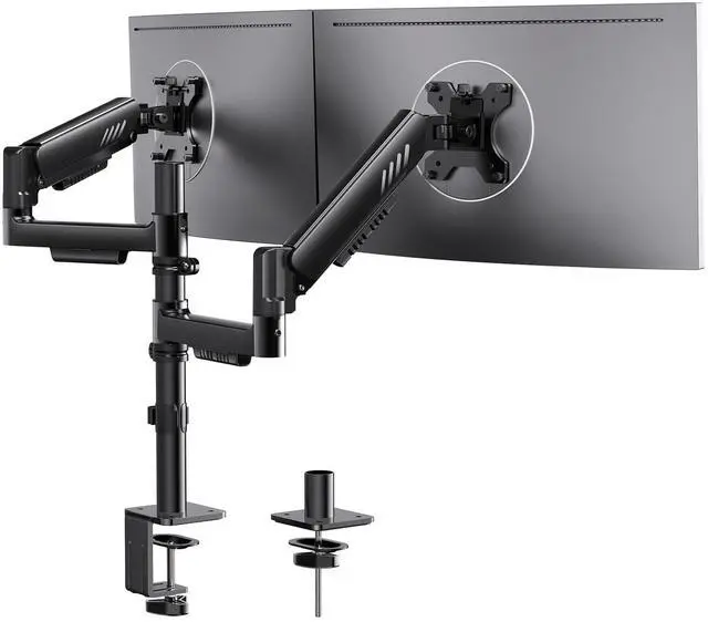 ErGear Vertical Dual Monitor Stand, Stacked Monitor Mount for 13-32 ...