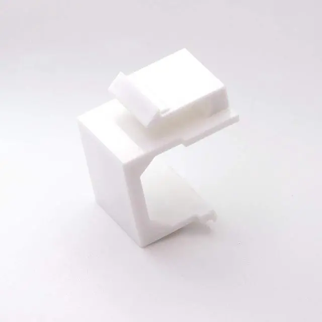 VCE 30-Pack Blank Keystone Jack Inserts White Bundle with 25-Pack CAT6 ...