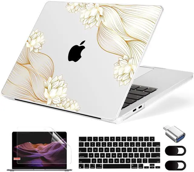 MecBevia Compatible with MacBook Air 13.6 inch Case, M4 A3240/M3 A3113 ...