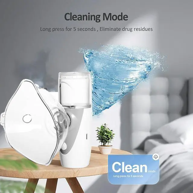 Mericonn Portable Mesh Nebulizer Automatic Cleaning Atomizer for ...