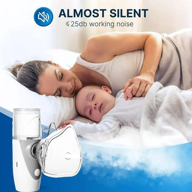 Mericonn Portable Mesh Nebulizer Automatic Cleaning Atomizer for ...