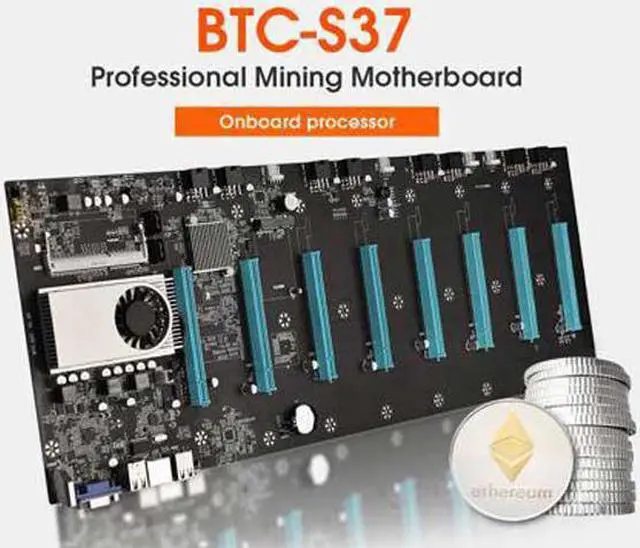 BTC-T37/BTC-S37/BTC-D37 Miner motherboard Expandable port 8 * PCIE 16X ...