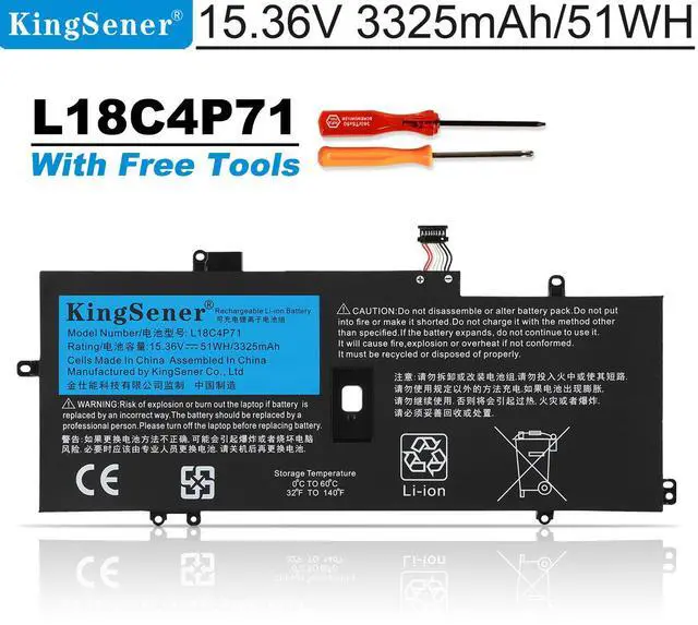 Kingsener L18C4P71 Laptop Battery 15.36V For Lenovo ThinkPad X1 Yoga ...