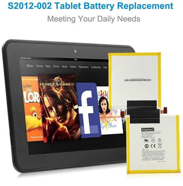 KingSener S2012-002 Replacement Battery For Kindle Fire HD 8.9" (2nd ...