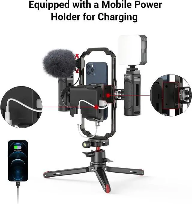SmallRig Universal Phone Video Rig Kit for iPhone, Smartphone and ...