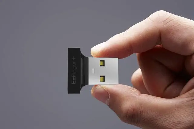 Octatco EzFinger2+ Black – Fingerprint FIDO2, U2F Security Key – Works with Windows Hello ...