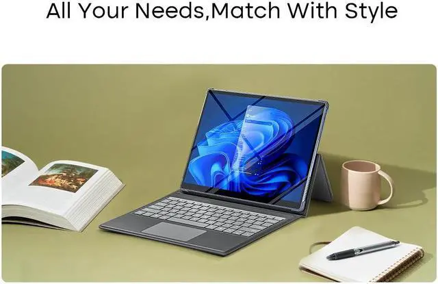 DERE T11 Laptop 11-inch Touch Screen Ultra HD 2K IPS Intel Celeron ...