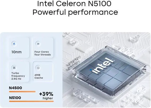 DERE T11 Laptop 11-inch Touch Screen Ultra HD 2K IPS Intel Celeron ...