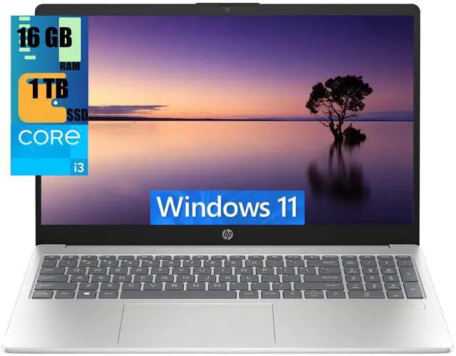 HP 15 Laptop, 15.6" FHD (1920 x 1080) Display, Intel Core i3-N305 8 Cores Processor, Intel UHD ...